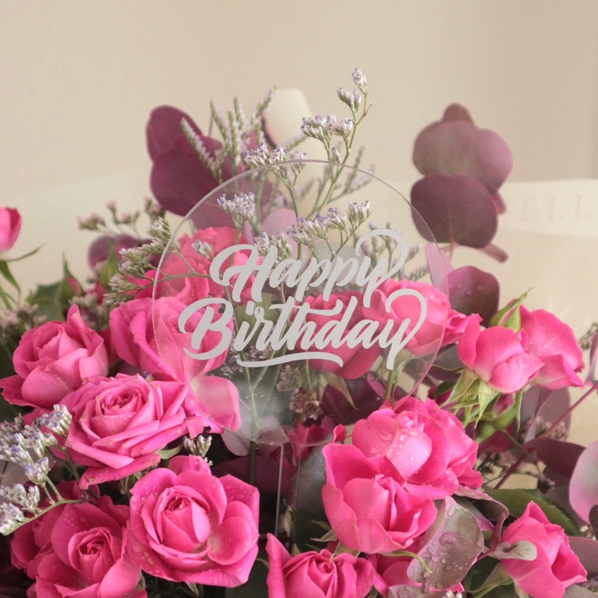 Happy Birthday Prop – LalaBella Events & Flowers
